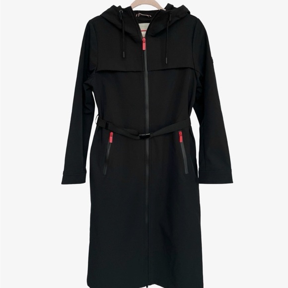 Hunter | Jackets & Coats | Hunter Black Coat With Subtle Red Details ...